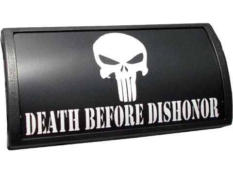 Custom Gun Rails Large Laser Engraved Aluminum Rail Cover (Model: Death ...