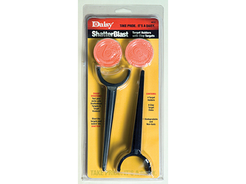 Daisy Shatterblast 2" Clay Targets Package with Holders (Quantity: 4 ...