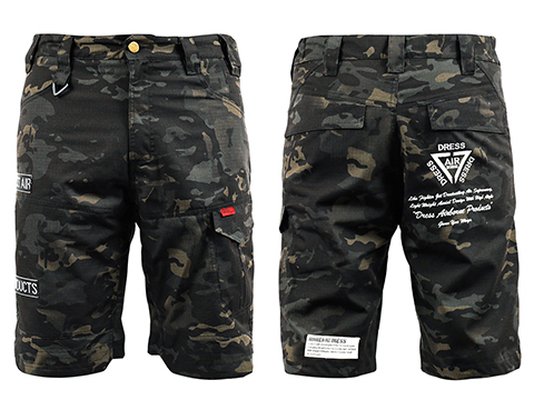 DRESS Military Half Pants Plus (Color: Multicam Black / Medium ...