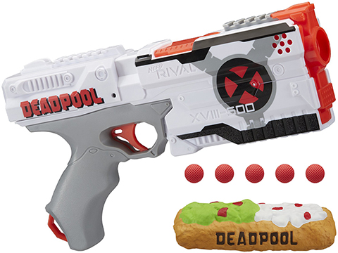 Nerf Rival Deadpool Kronos XVIII-500 Blaster w/ Chimichanga, MORE, Foam ...