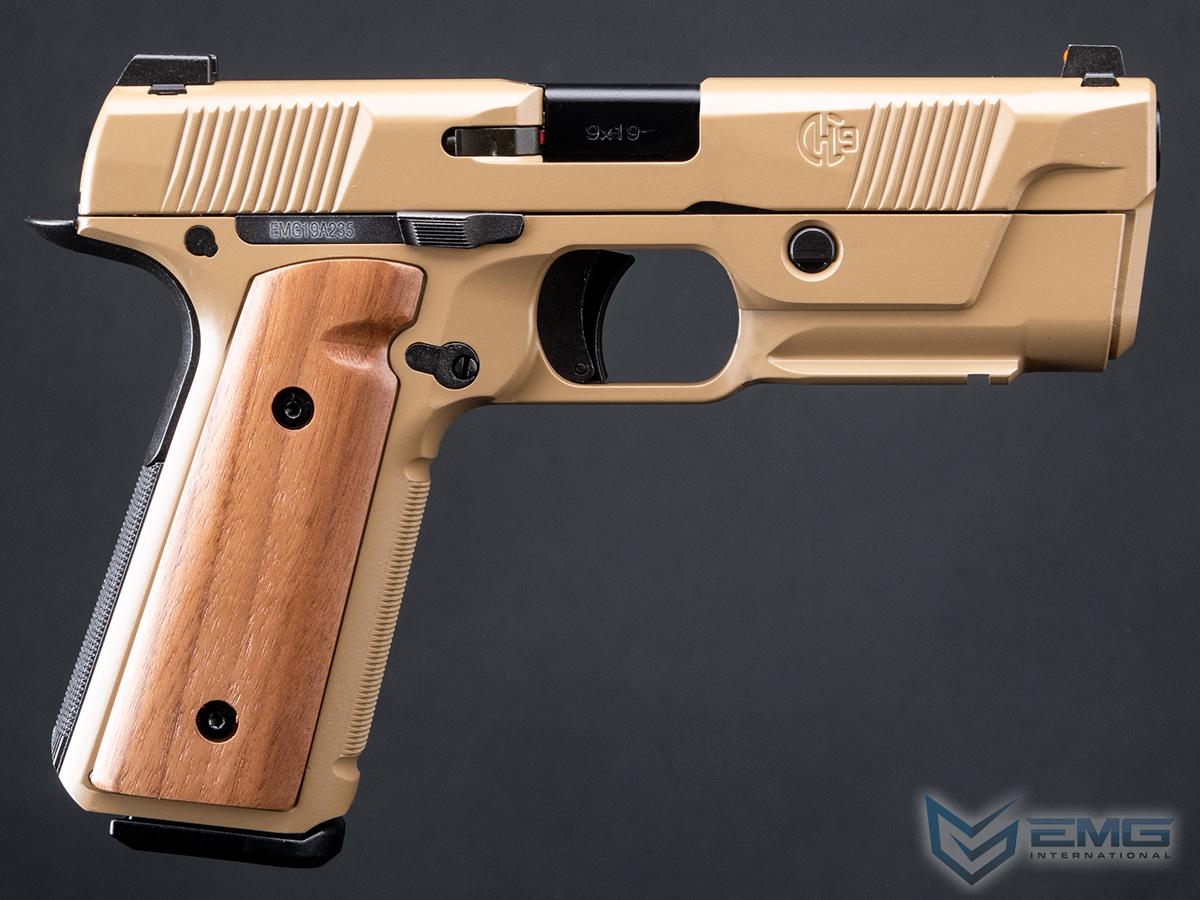 EMG / Hudson H9 Gas Blowback Airsoft Parallel Training Weapon w/ Real ...