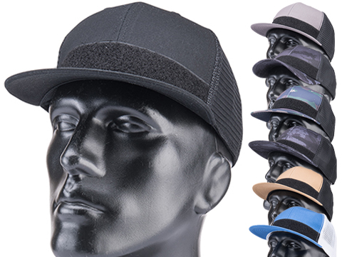 Evike.com Helium Armour Tactical Flat Brimmed Cap (Color: Black Camo ...