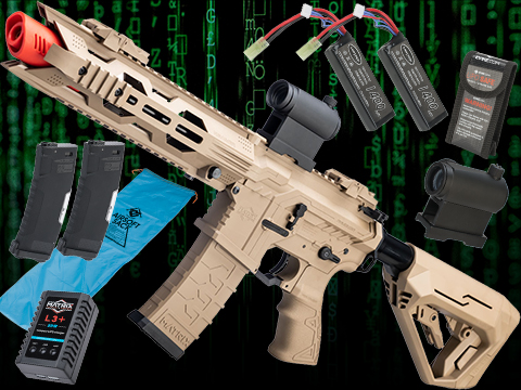 Matrix Raystar RS4 Carbine Airsoft AEG Rifle (Color: Coyote Tan / Go ...