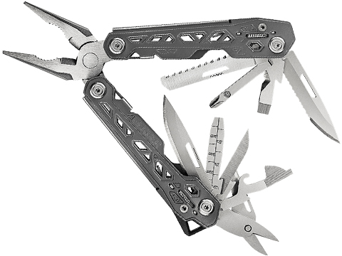 Gerber Truss Multi-Tool w/ Spring Loaded Pliers (Color: Grey), Tactical ...