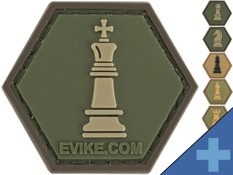"Operator Profile PVC Hex Patch" Chess Series (Piece: Knight / OD Green ...