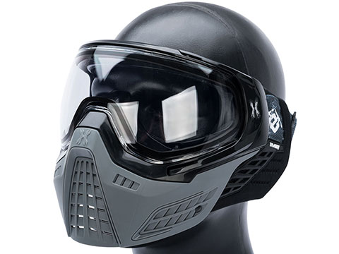 HK Army KLR Full Face Mask w/ Evike.com Headband (Color: Slate / Clear ...