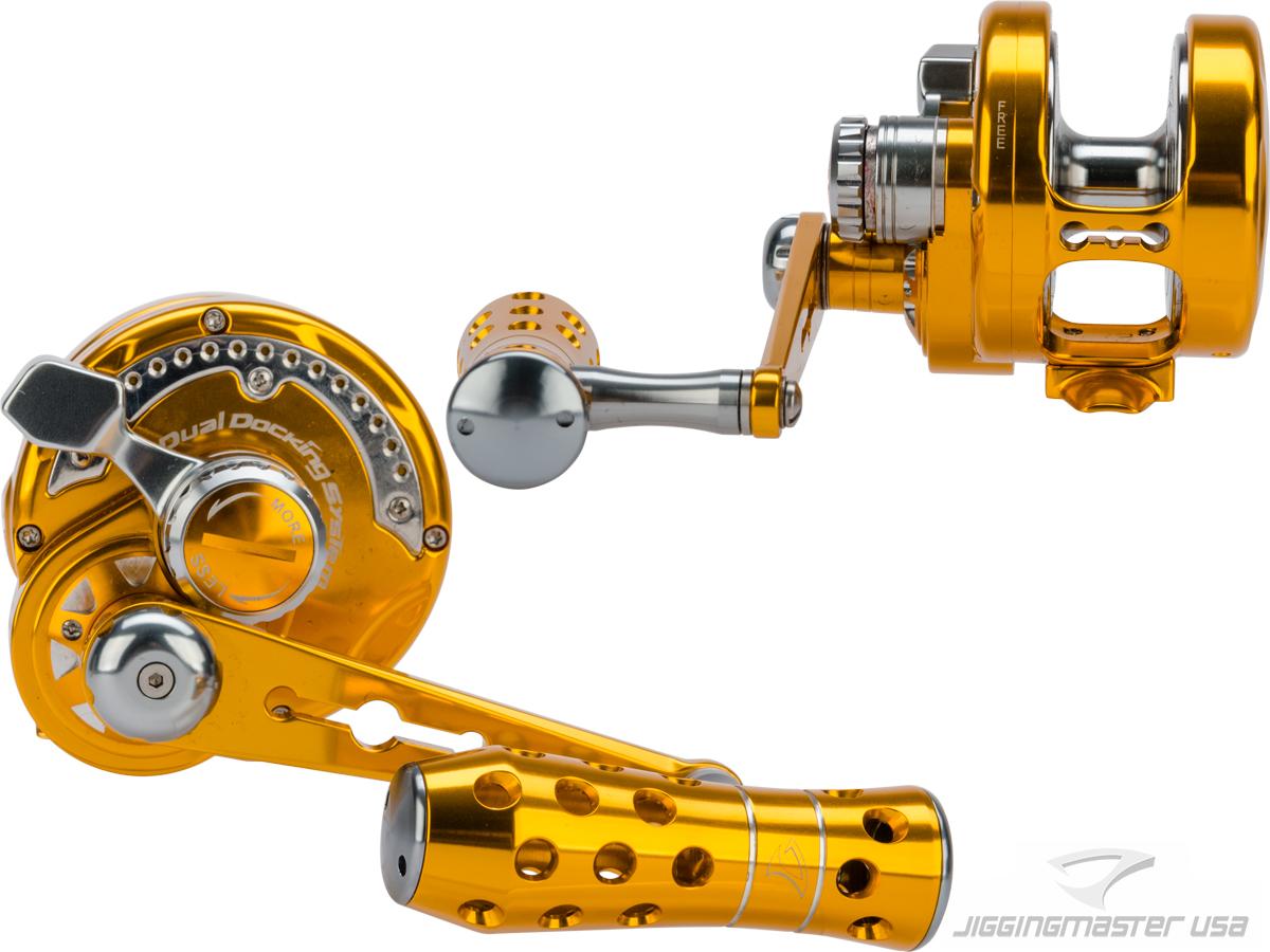 Jigging Master Power Spell Fishing Reel (Color: Gold-Grey / PE5N / Left ...