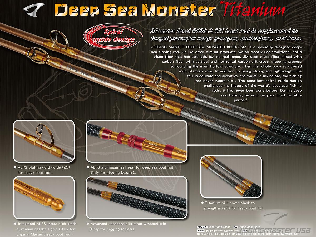 Jigging Master Deep Sea Monster Titanium Boat Rod | Jigging Master