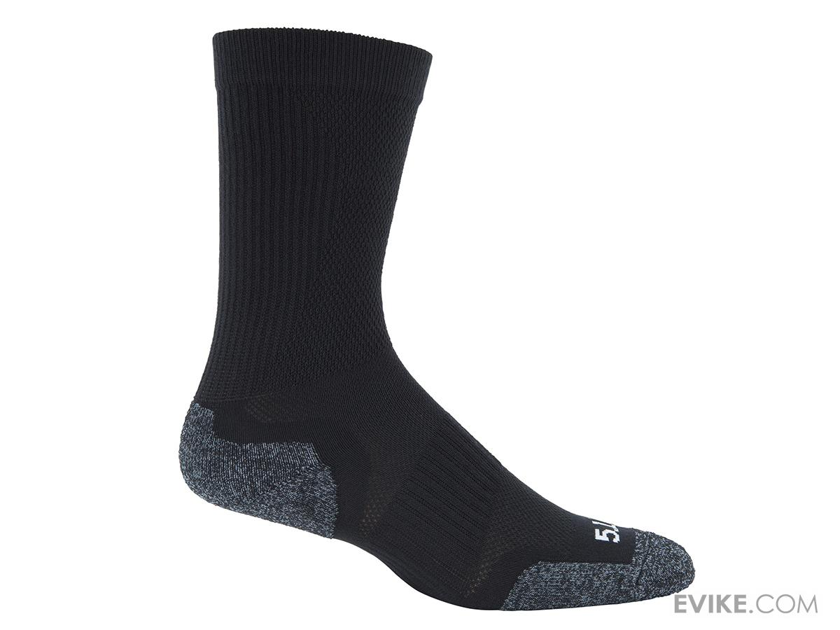 5.11 Tactical Slip Stream Crew Sock - Black (Size: Medium), Tactical ...