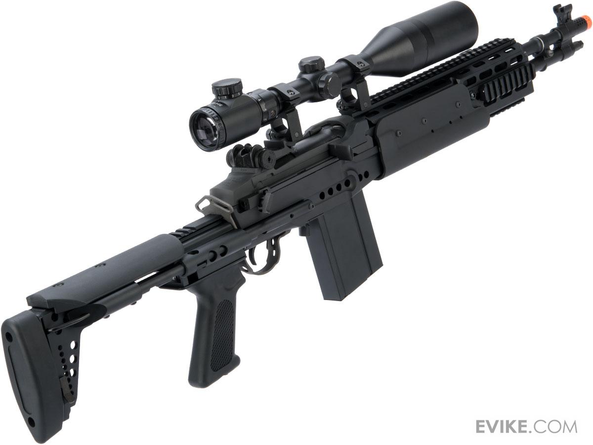 G&G Top Tech EBR M14 Airsoft AEG Rifle w/ Version 2.0 ETU MOSFET (Color: Black / Short Barrel ...