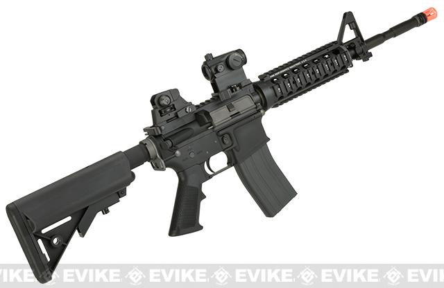 KWA Full Metal PTR LM4 Airsoft Gas Blowback Rifle w/ RIS Handguard ...
