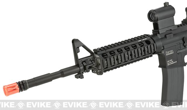 KWA Full Metal PTR LM4 Airsoft Gas Blowback Rifle w/ RIS Handguard ...