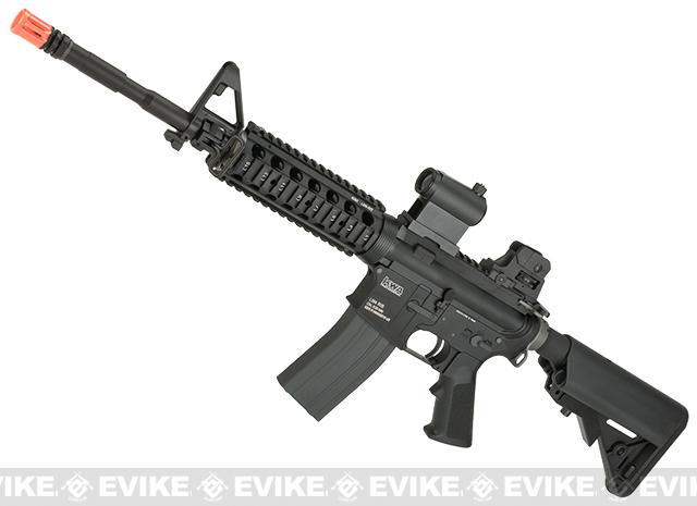 KWA Full Metal PTR LM4 Airsoft Gas Blowback Rifle w/ RIS Handguard ...