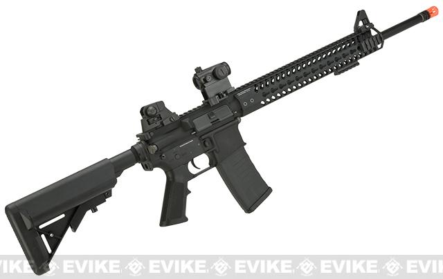 KWA Full Metal KR14 / M16 Airsoft AEG Rifle with 14" KeyMod Handguard ...
