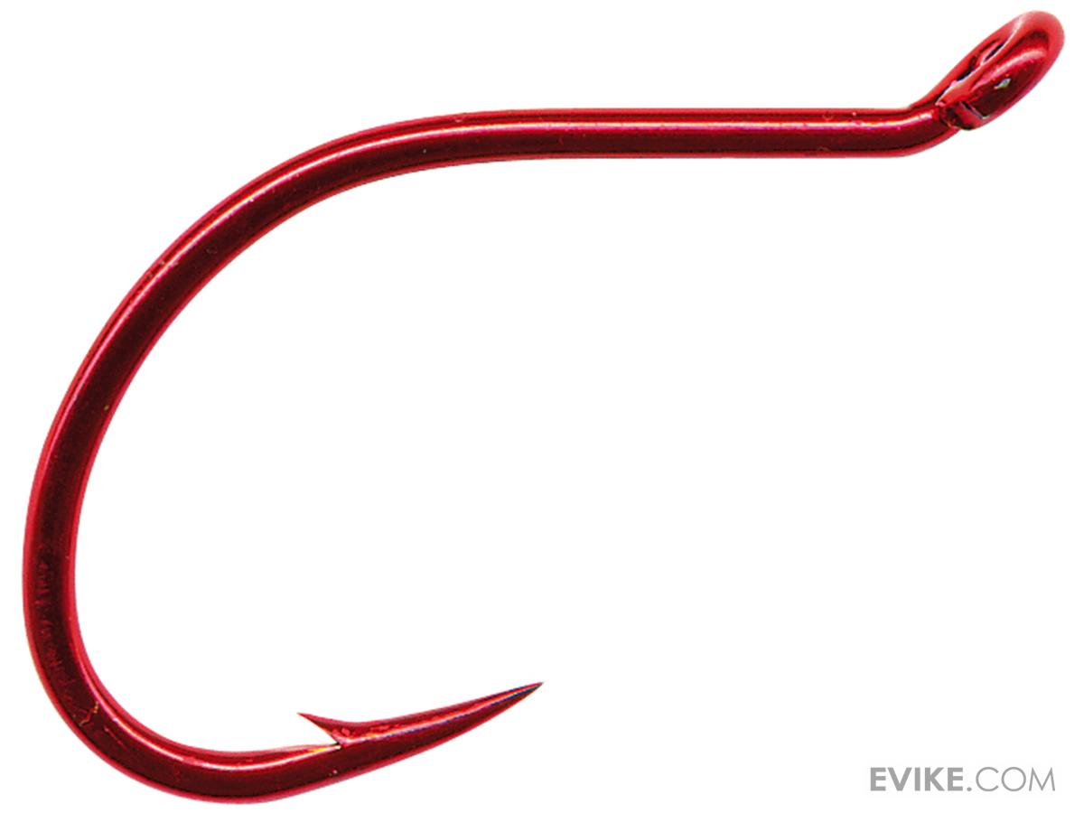 Mustad Double Wide Gap Bait / Drop Shot Hook - Red (Size: 2/0 Set of 6 ...
