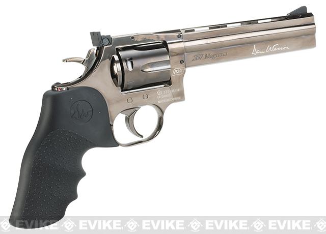 ASG Dan Wesson 715 CO2 Powered 4.5mm Airgun Revolver (Color: Silver / 6 ...