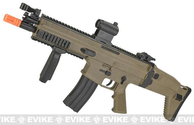 Cybergun SCAR-L Licensed Spring Powered Airsoft Rifle (Color: Tan ...