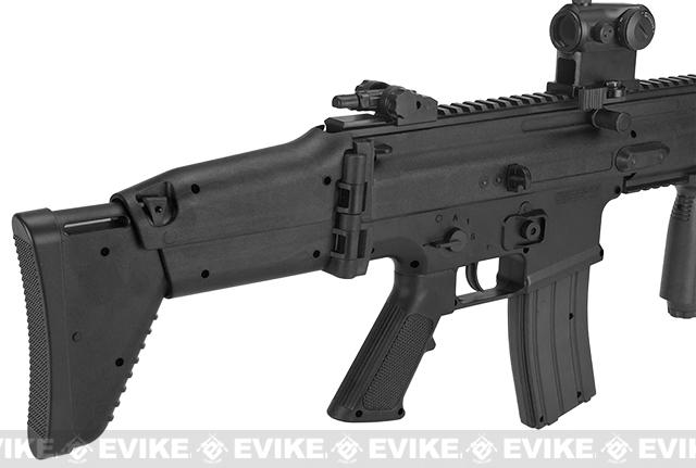 Cybergun SCAR-L Licensed Spring Powered Airsoft Rifle (Color: Black ...