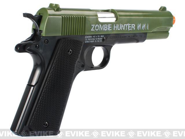 Umarex Zombie Hunter 1911 Airsoft Spring Pistol w/ Target, Airsoft Guns ...