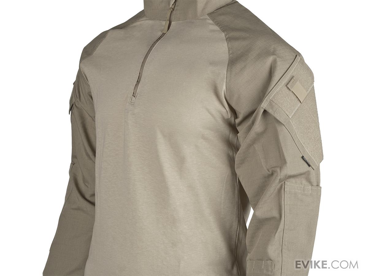 Tru-Spec Tactical Response Uniform 1/4 Zip Combat Shirt (Color: Khaki ...