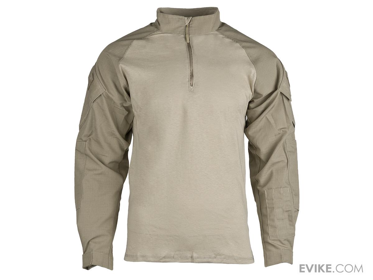 Tru-Spec Tactical Response Uniform 1/4 Zip Combat Shirt (Color: Khaki ...