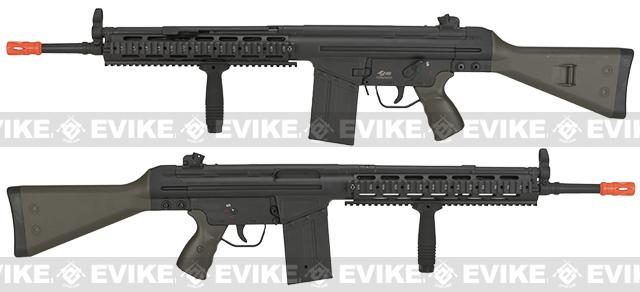 JG G3 T3 SG1 RAS Full Size Airsoft AEG Rifle (Package: OD Green / Rifle ...