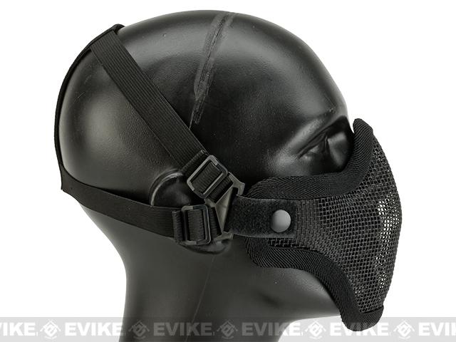 Matrix Iron Face Carbon Steel Mesh "Striker V1" Lower Half Mask - Black ...