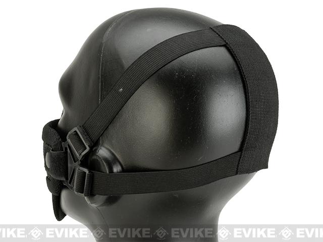 Matrix Iron Face Carbon Steel Mesh "Striker V1" Lower Half Mask - Black ...
