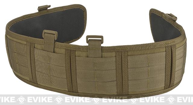 HSGI Slotted Sure-Grip Padded Duty Belt (Color: Coyote Brown / Small 30 ...