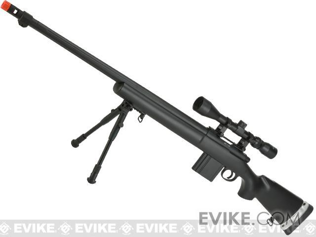 WELL MB4405D Bolt Action Airsoft Sniper Rifle - Black, Airsoft Guns ...