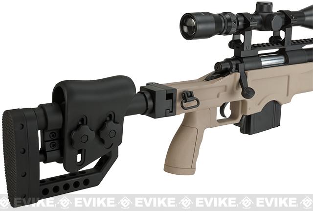 WELL MB4411D Bolt Action Airsoft Sniper Rifle (Color: Tan), Airsoft ...