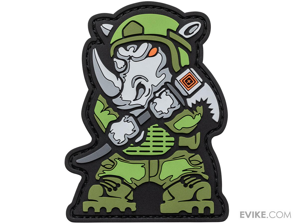5.11 Tactical "Rhino Breacher" Hook & Loop PVC Morale Patch, Tactical ...