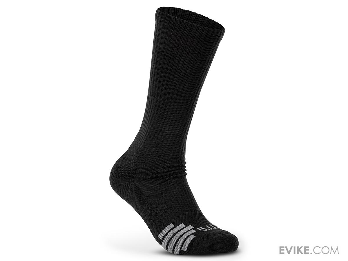 5.11 Tactical Duty Ready Plus OTC Socks (Color: Black / Large / 3 Pack ...