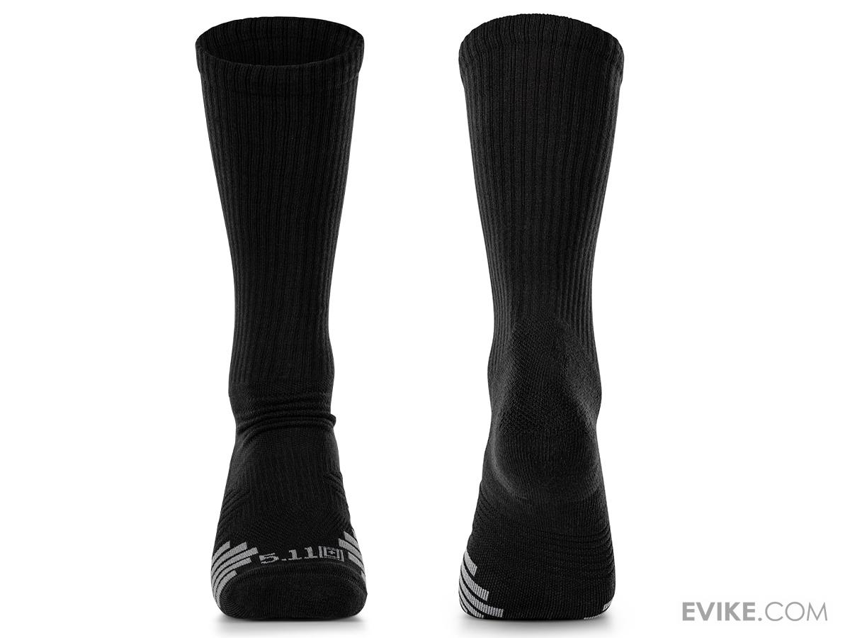 5.11 Tactical Duty Ready Plus OTC Socks (Color: Black / Medium / 3 Pack ...