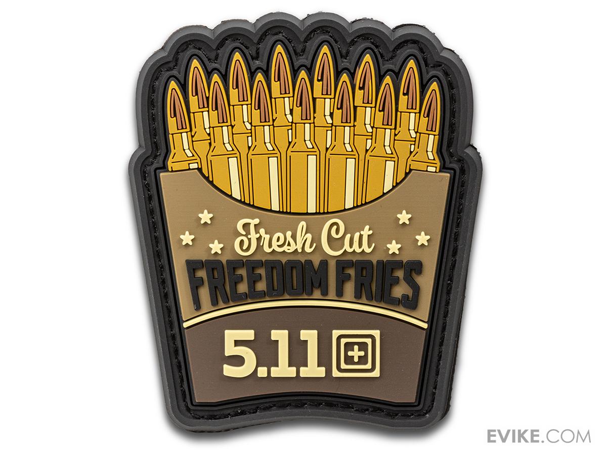 5.11 Tactical "Freedom Fries" PVC Morale Patch (Color: Green), Tactical ...