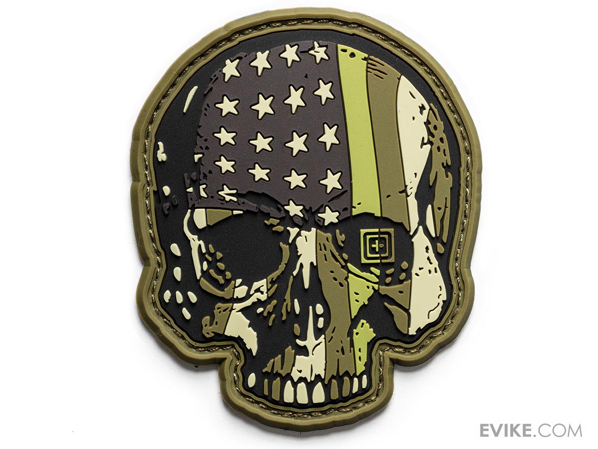 5.11 Tactical "Patriot Skull" PVC Morale Patch, Tactical Gear/Apparel ...
