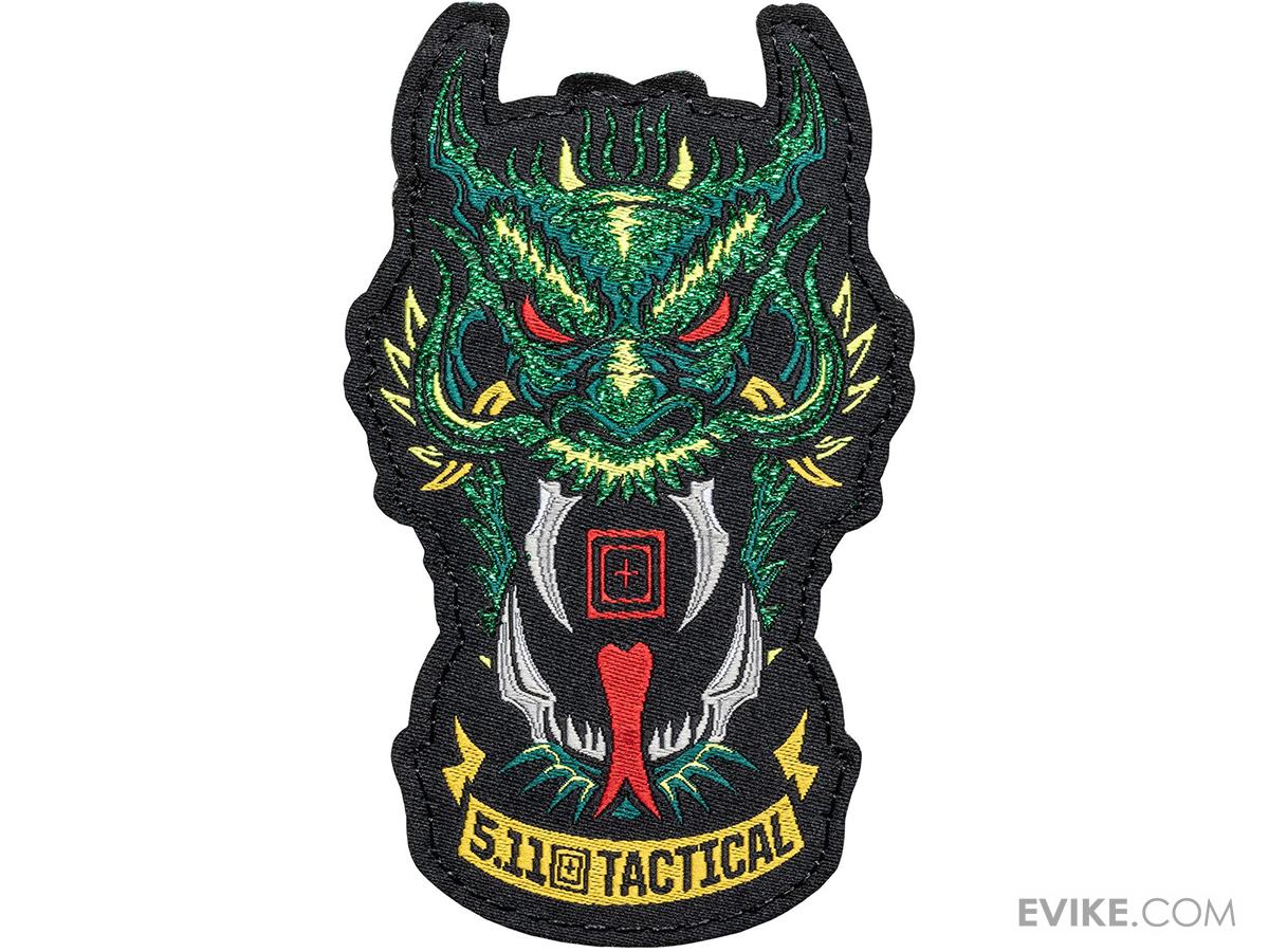 5.11 Tactical "Green Dragon" Hook & Loop Embroidered Morale Patch ...