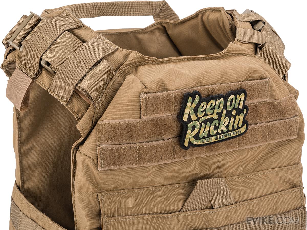 5.11 Tactical "Keep On Ruckin" Hook & Loop Embroidered Morale Patch ...