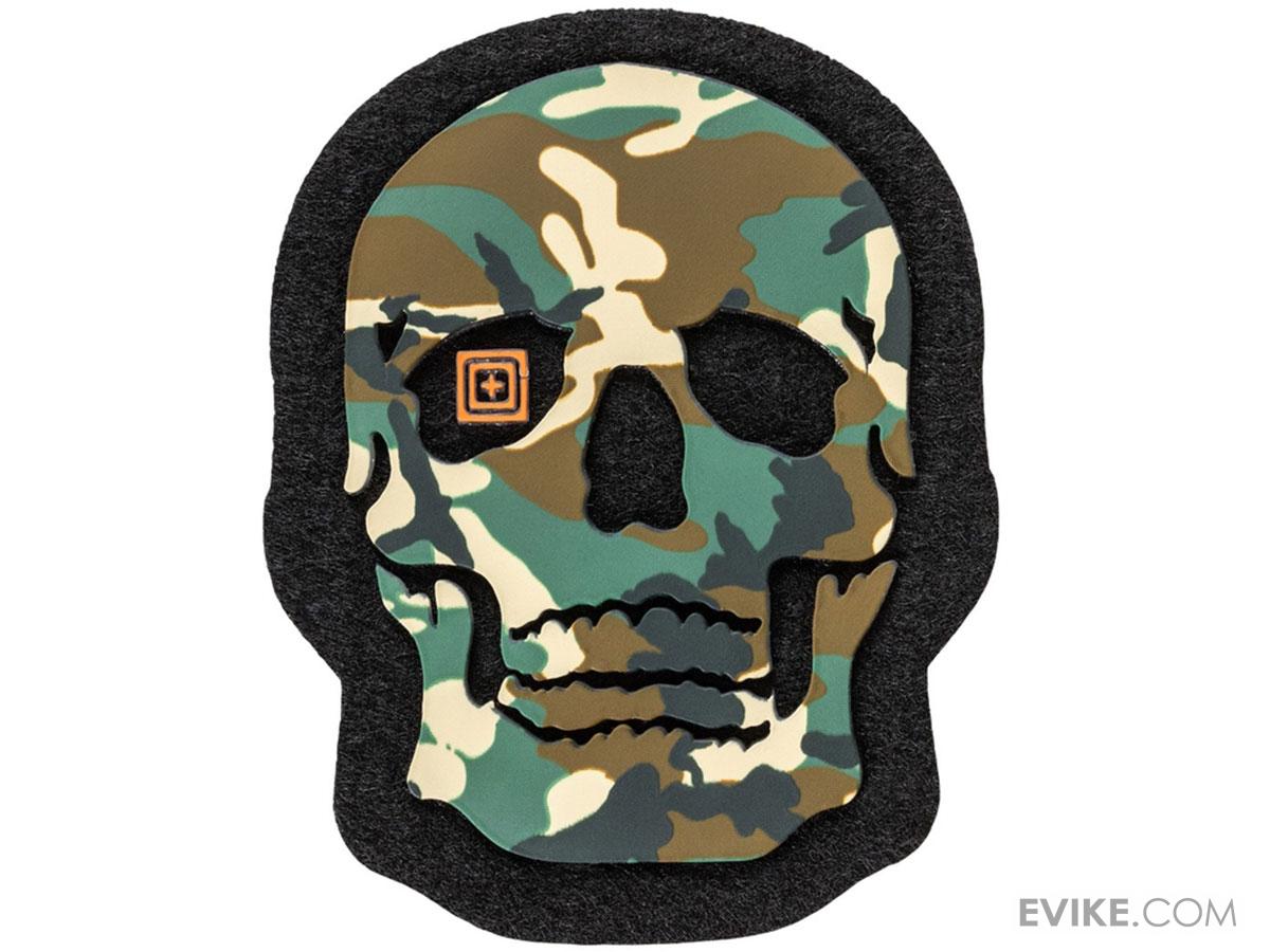 5.11 Tactical "Painted Skull" PVC Morale Patch (Color: Camo), Tactical ...