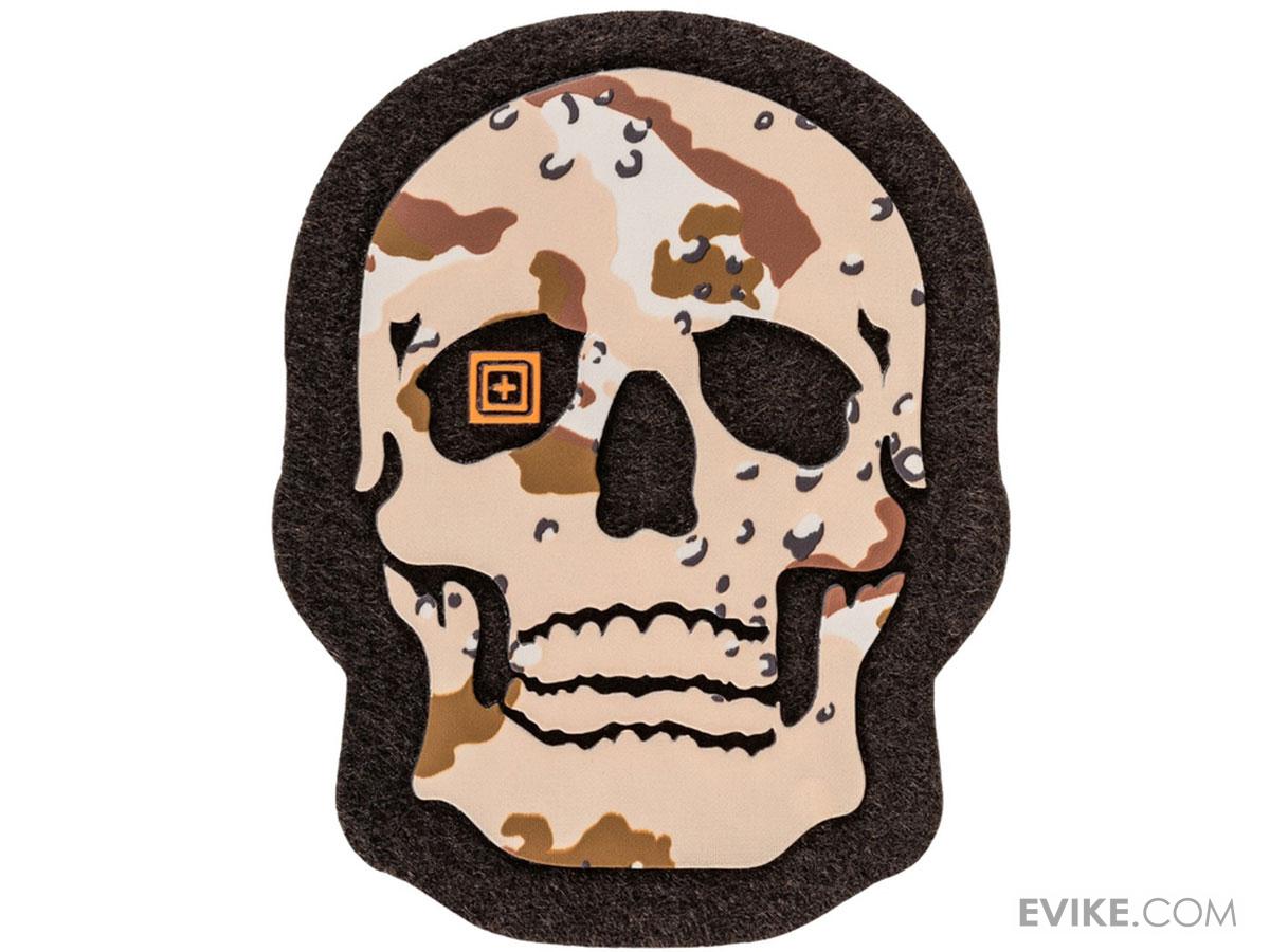 5.11 Tactical "Painted Skull" PVC Morale Patch (Color: Desert Camo ...