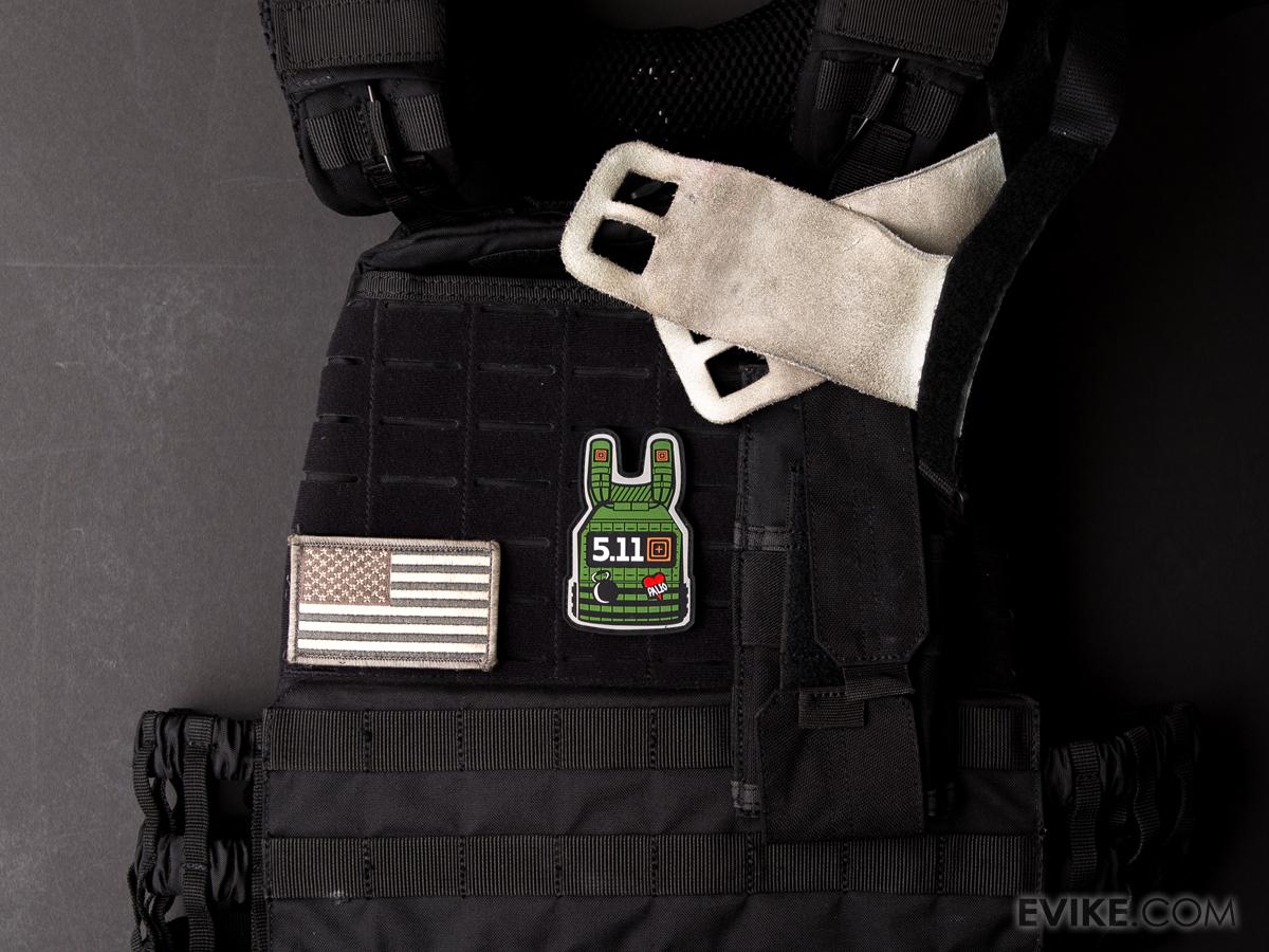 5.11 Tactical "Plate Carrier" PVC Morale Patch (Color: Sage Green ...