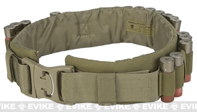 Emerson Tactical Shotgun Shell Belt / Bandoleer - Coyote Brown ...