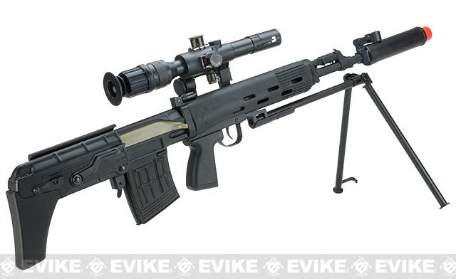 ASP / 6mmProShop OTs-03 SVU Airsoft Bullpup Sniper Rifle AEG with ...
