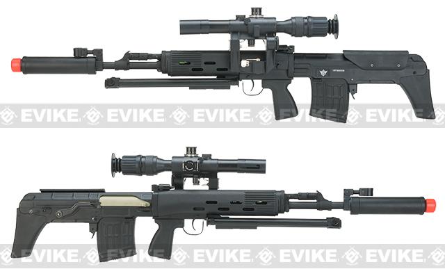 ASP / 6mmProShop OTs-03 SVU Airsoft Bullpup Sniper Rifle AEG with ...