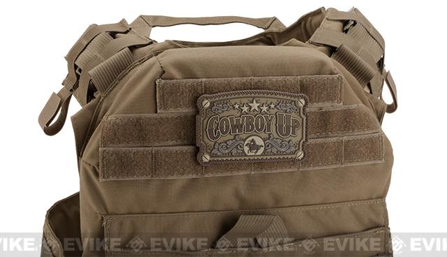Mil-Spec Monkey "Cowboy Up" PVC Morale Patch (Color: Desert), Tactical ...