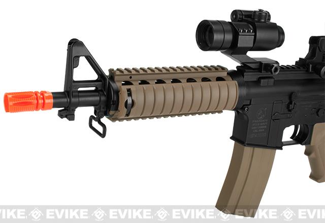 Colt Licensed M4 CQB-R SOPMOD LiPo Ready Airsoft AEG w/ Metal Gearbox (Package: Tan / Gun Only ...