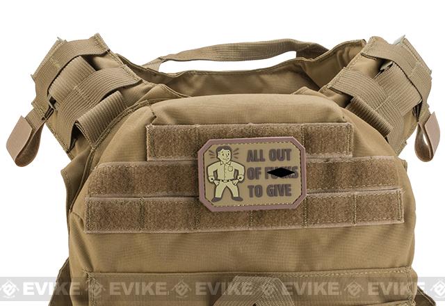 Mil-Spec Monkey "All Out of F's" PVC Morale Patch (Color: Desert), Tactical Gear/Apparel ...
