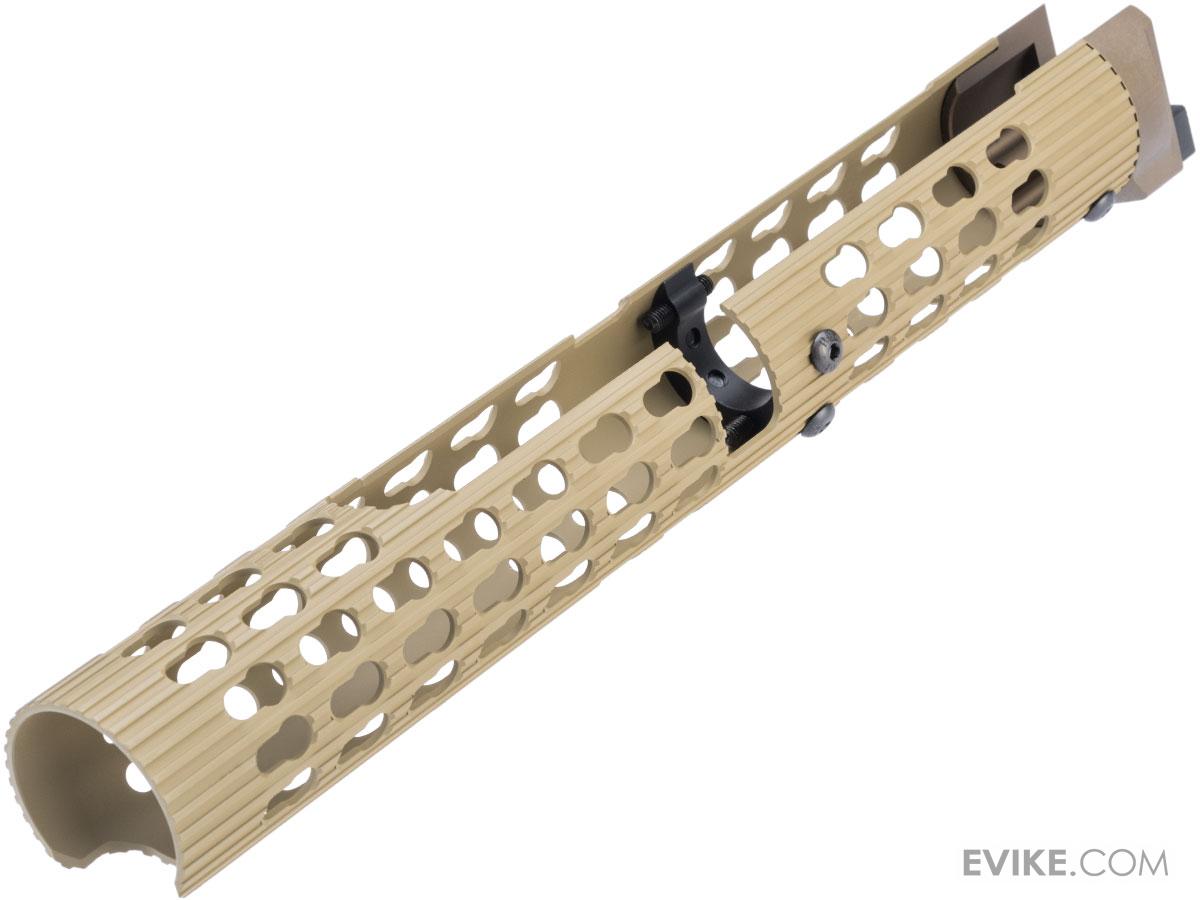 5KU Tubular Keymod Handguard for AK Airsoft AEG Rifles (Model: Tan / VS ...