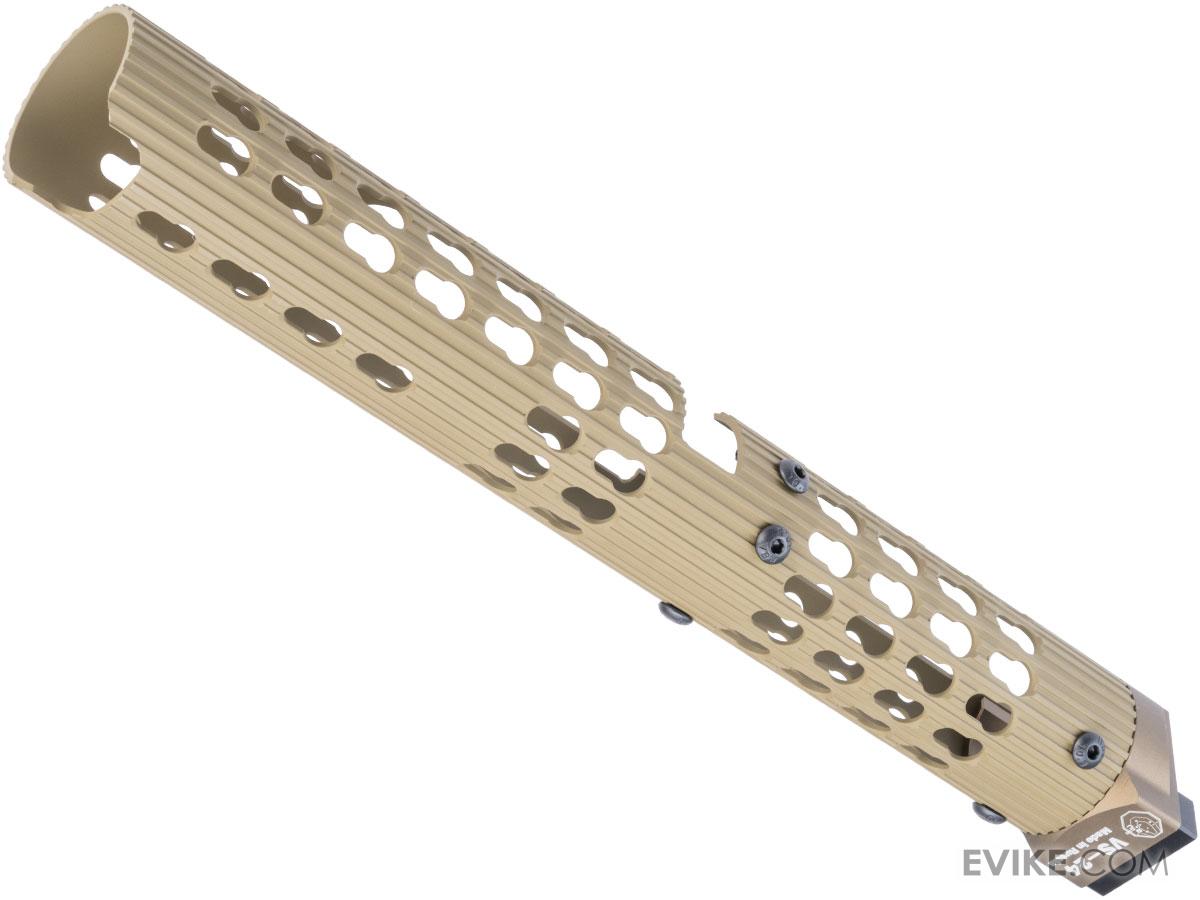 5KU Tubular Keymod Handguard for AK Airsoft AEG Rifles (Model: Tan / VS ...