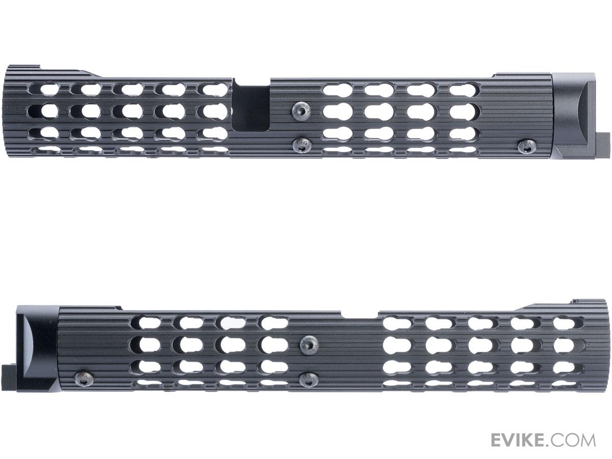 5KU Tubular Keymod Handguard for AK Airsoft AEG Rifles (Model: Black ...